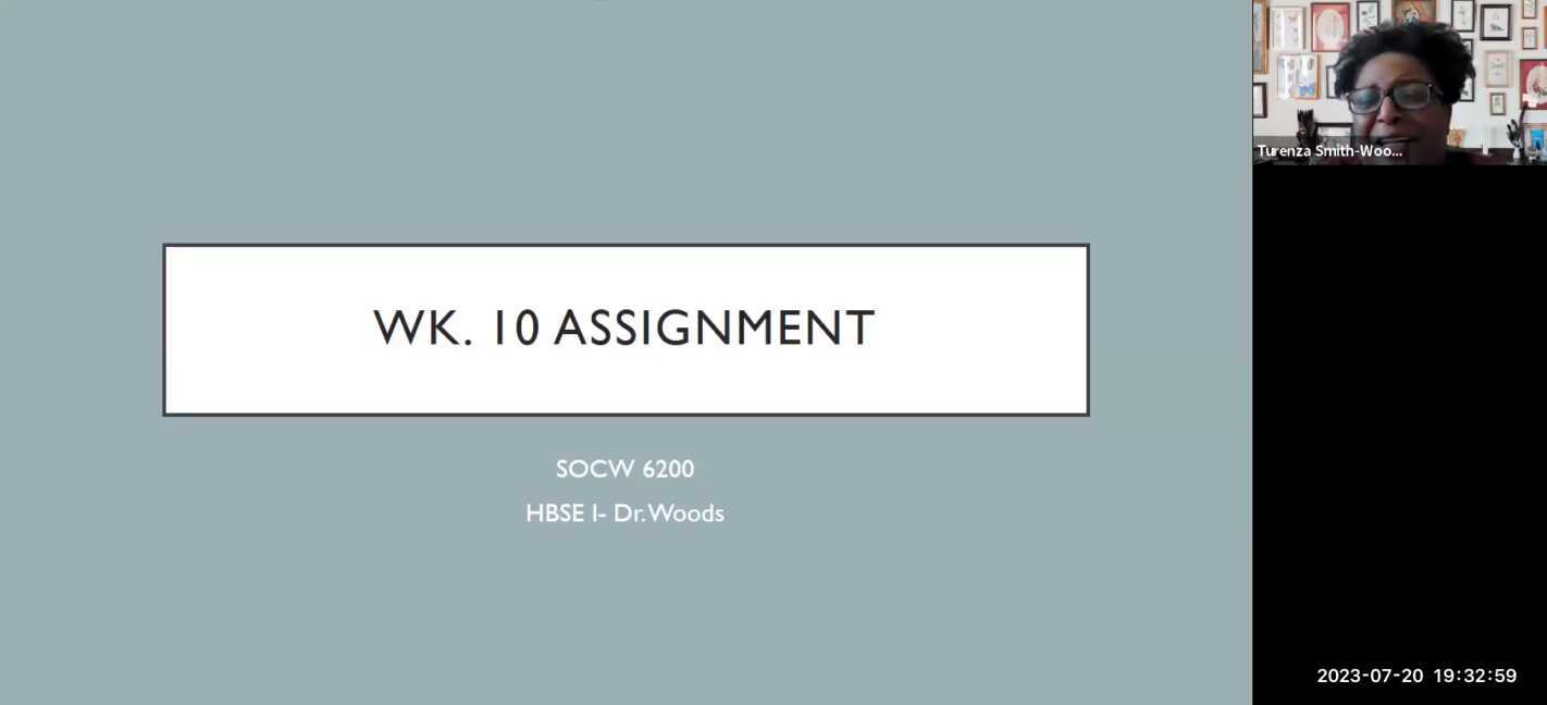 SWK 6200- Wk 10- Q & A Assignment review 7.2023 Final