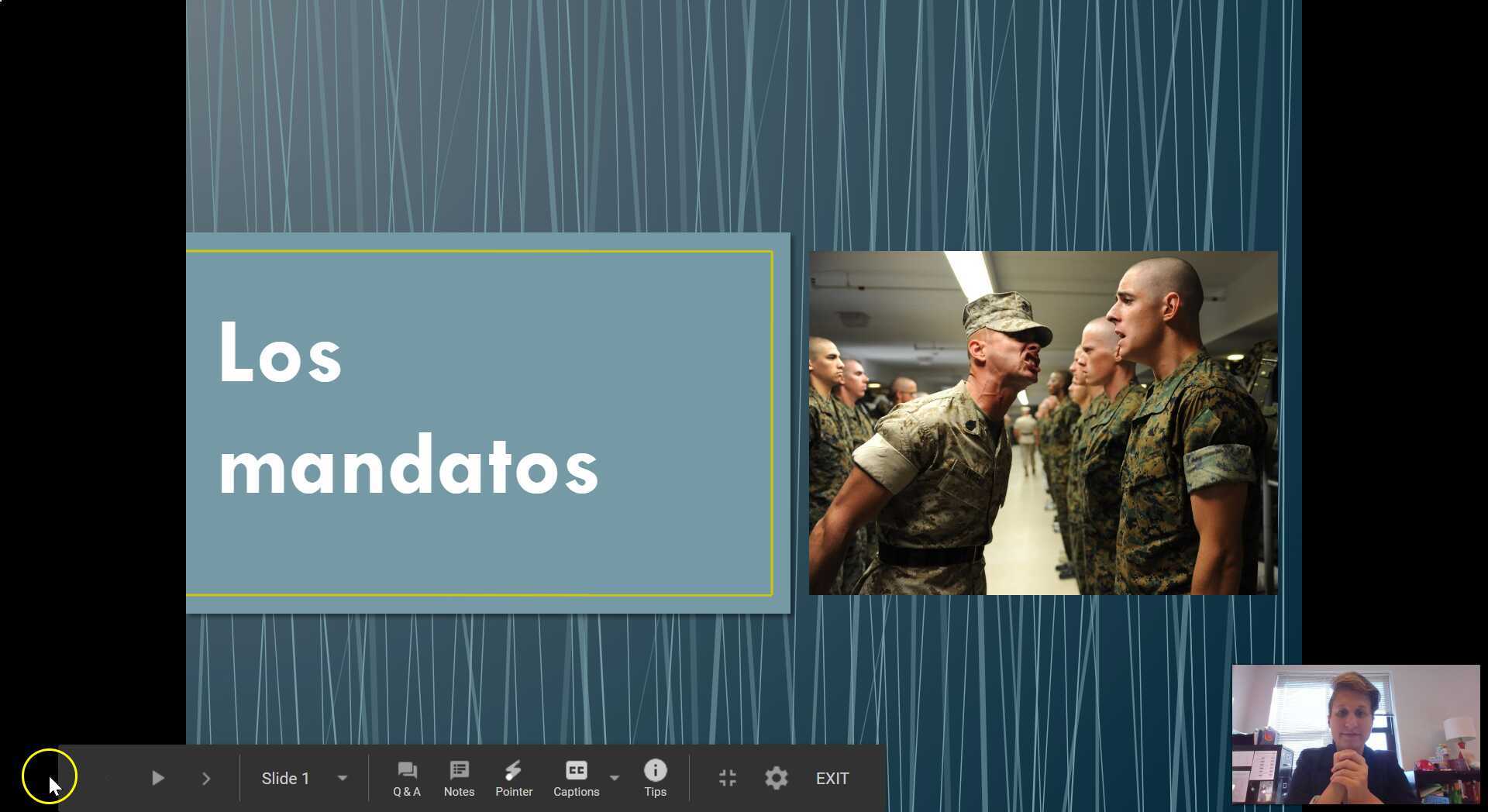 Los mandatos - usted/ustedes