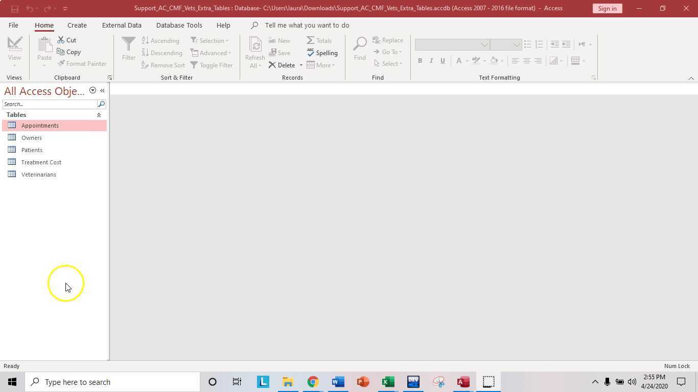 Access Query Design w/ Text Criteria