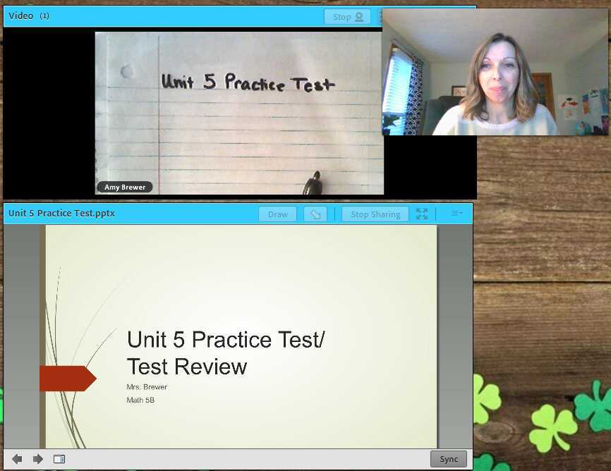 Math 5B: Unit 5 Practice Test/Review