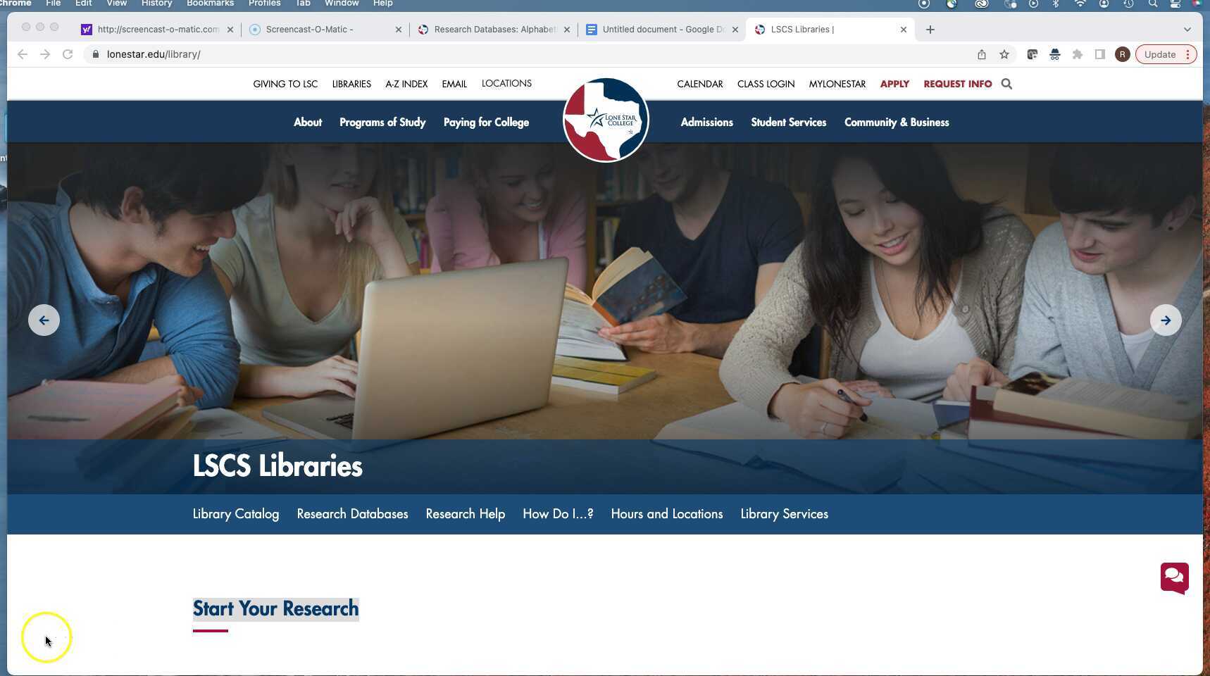 LSC Library Database Overview Video