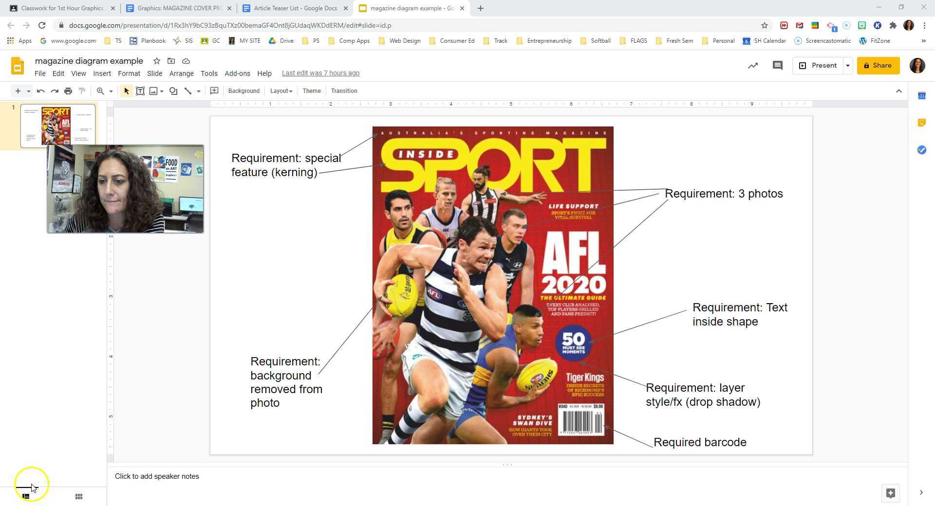 Magazine Cover Article Teasers