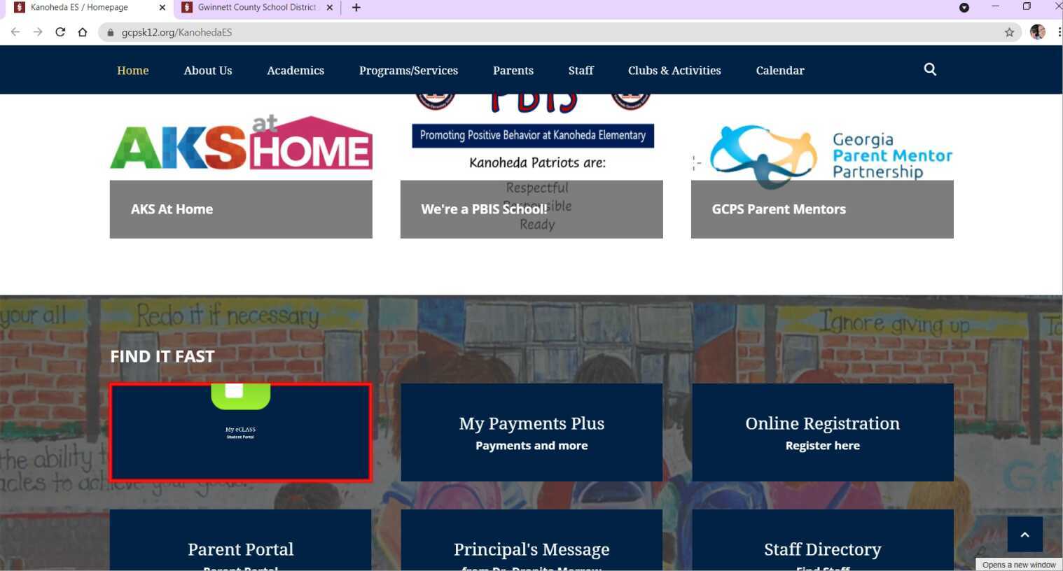 Navigating My eClass