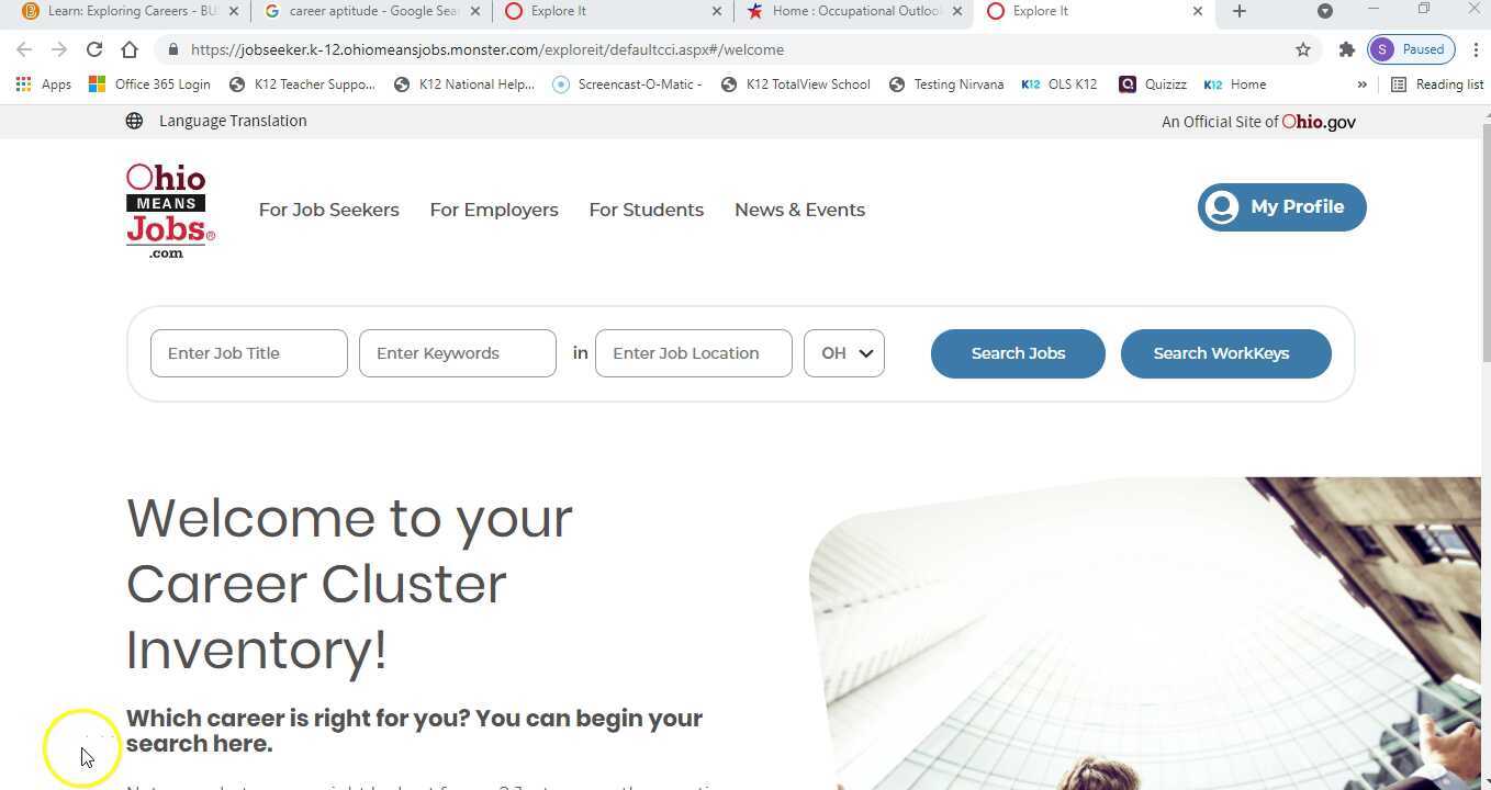 Unit 8-Career Interest Inventory & Analysis