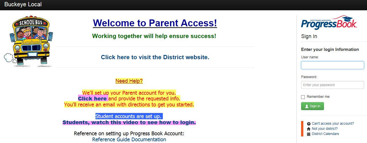 Student Login for PB