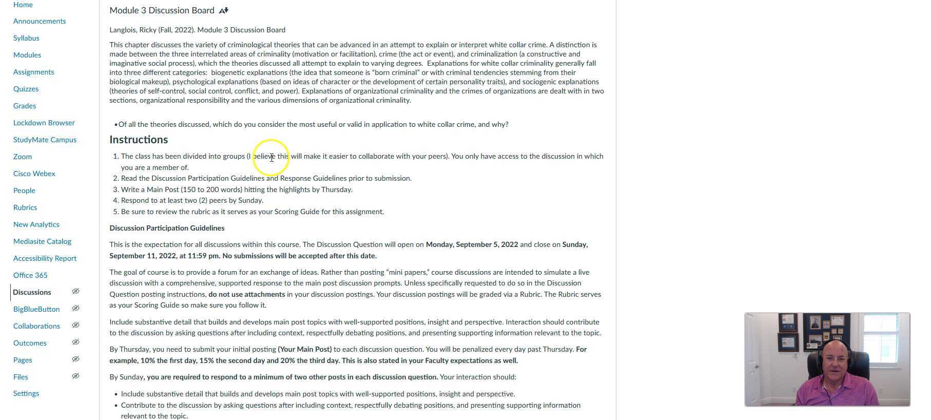 Welcome to Module 3/Chapter 8 Discussion Board