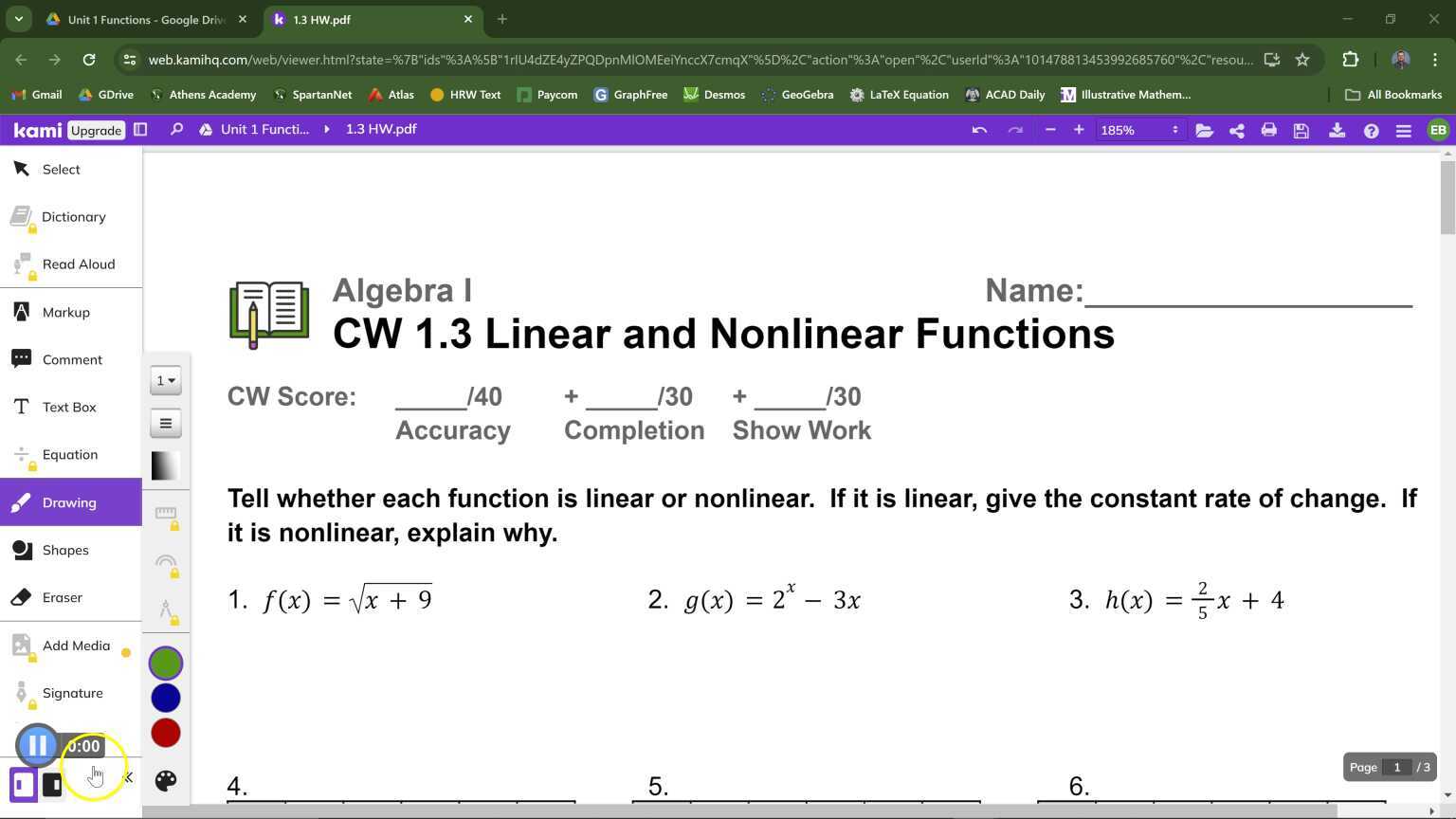 Alg 1 - 1.3 Equation Examples
