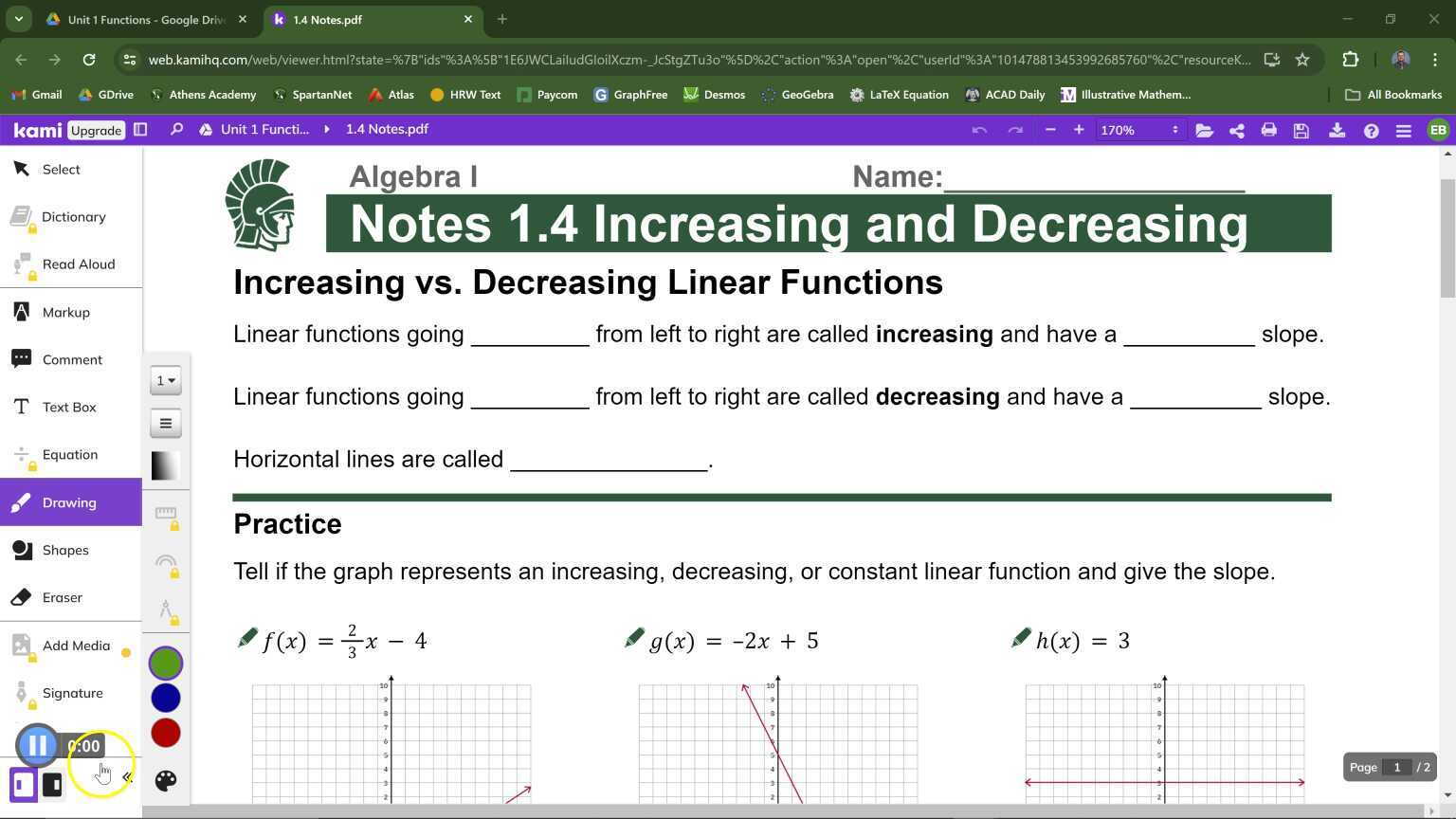 Alg 1 - Lesson 1.4