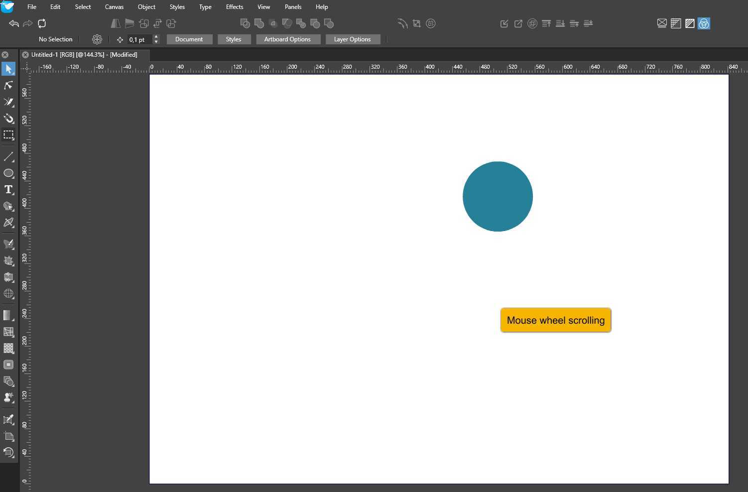 Mouse scrolling-arrow-keys