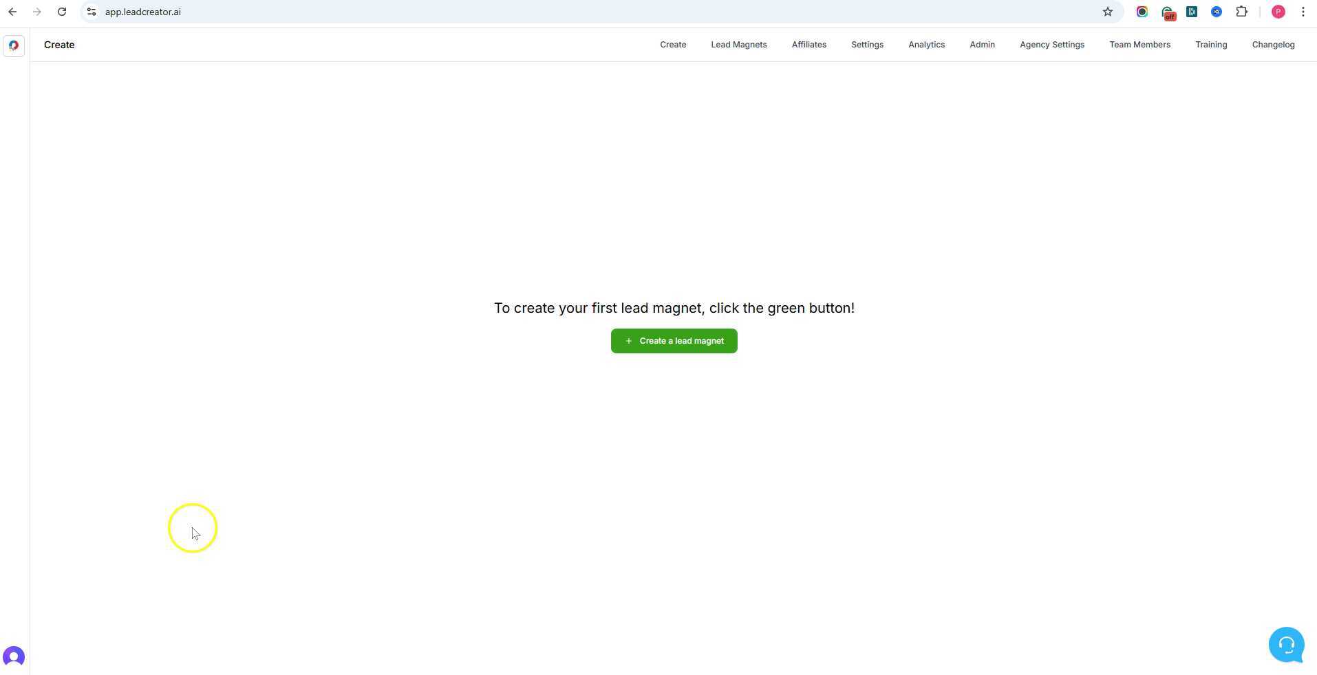 Lead Creator Navigation Guide