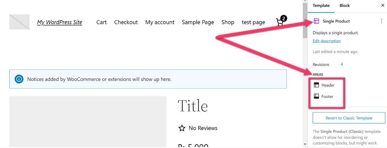 Snip - Single Product Template My WordPress Site Editor WordPress ...