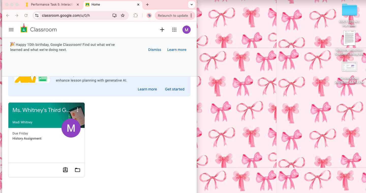 PT 5 Google Classroom
