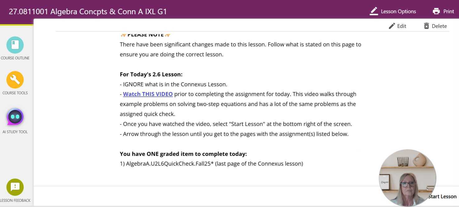 2.6 Solving 2-Step Equations Mini Lesson & Examples