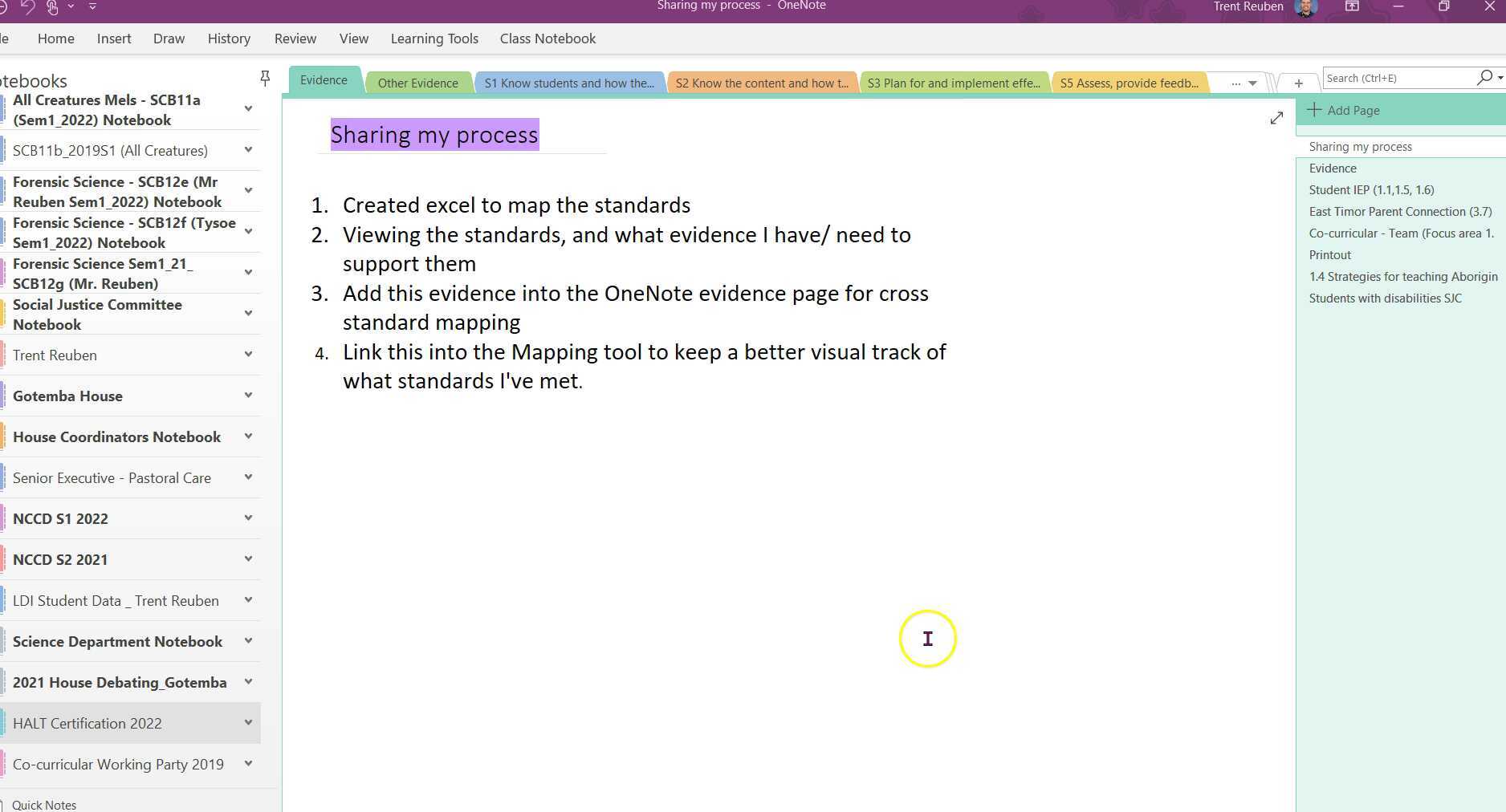 HALT Certification Example of Evidence Collection Using Onenote