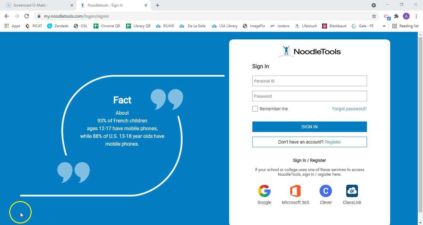 Print Noodletools 2021