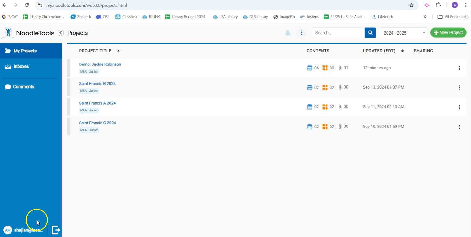 Enter Website into Noodletools - Smart Import and Manual