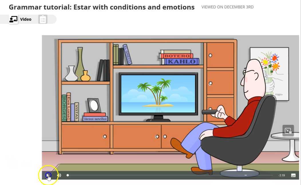 Estar with conditions and emotions