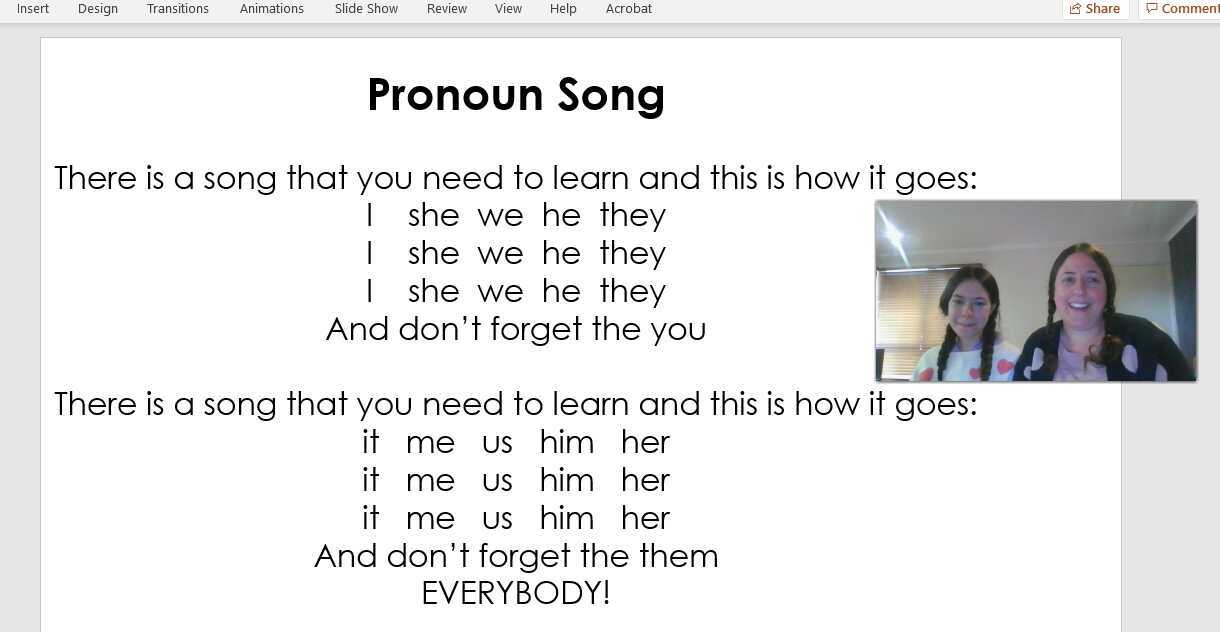 PRONOUN SONG