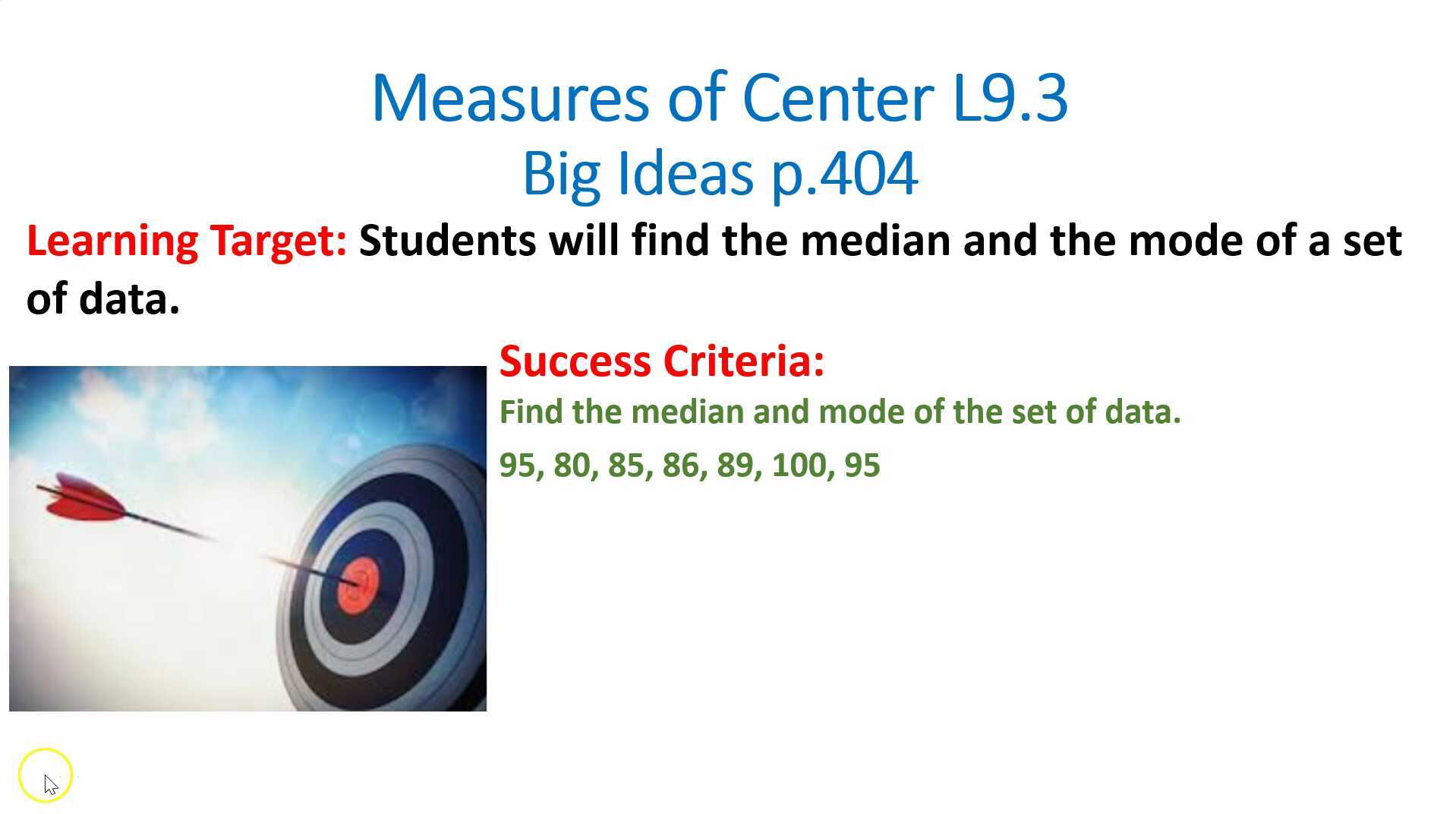 L9.3 Median & Mode V1