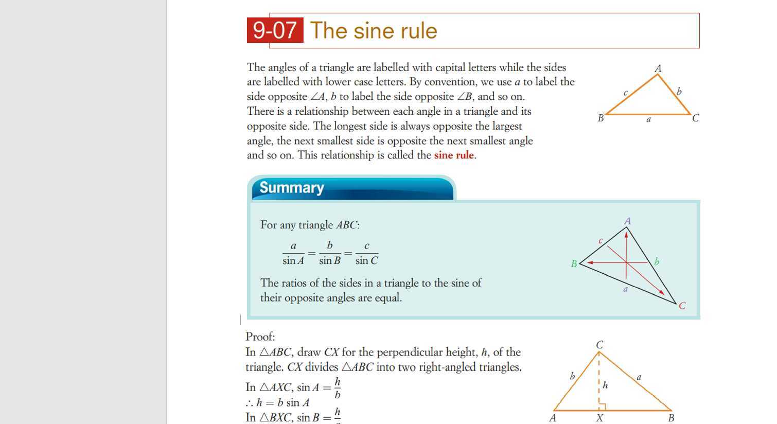 Ex 9-07 The Sine rule part 1 - video