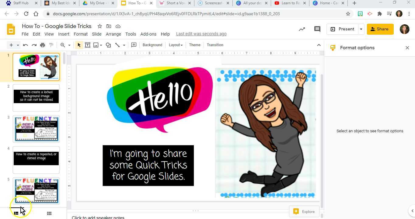 TIps and Tricks for Google Slides