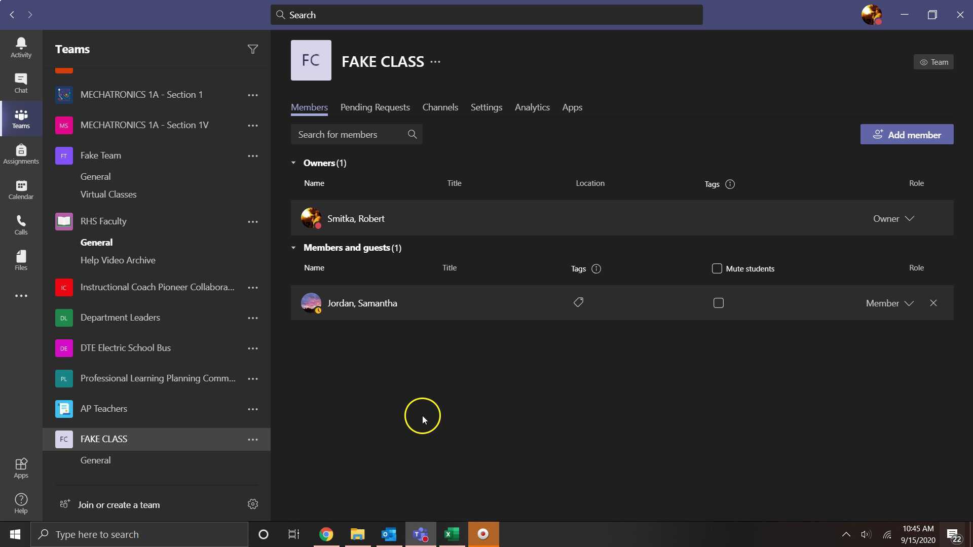 Mute Chat Function for Students