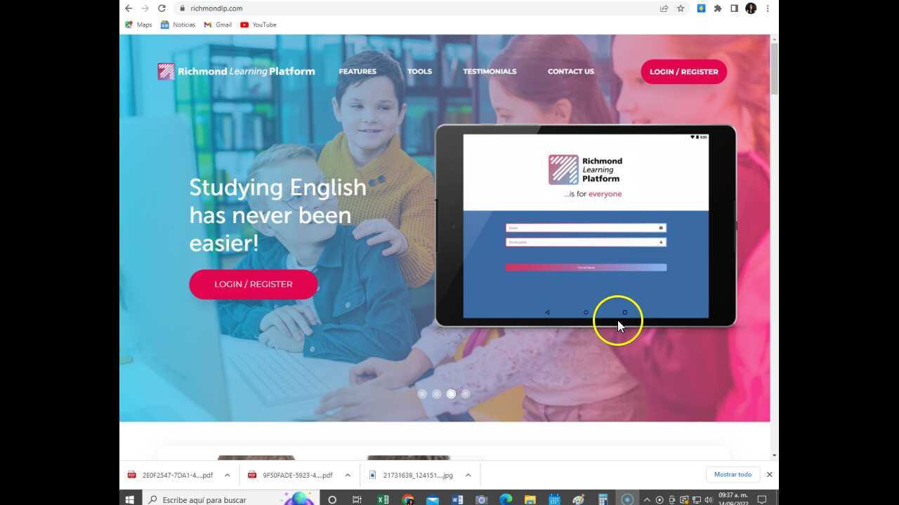 Tutorial richmond unirse a nueva clase y nuevo libro