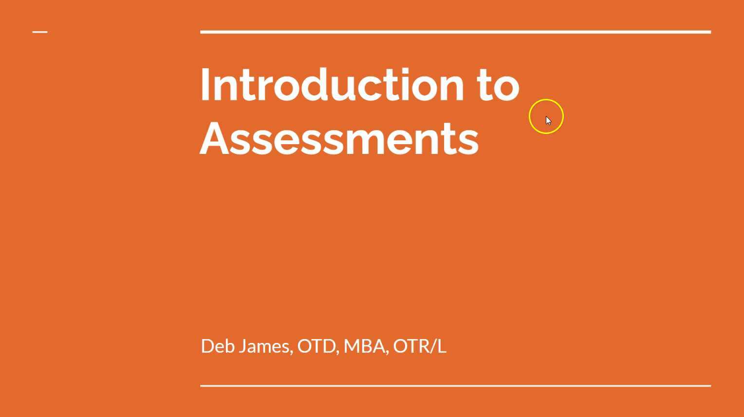 Intro to Assessments