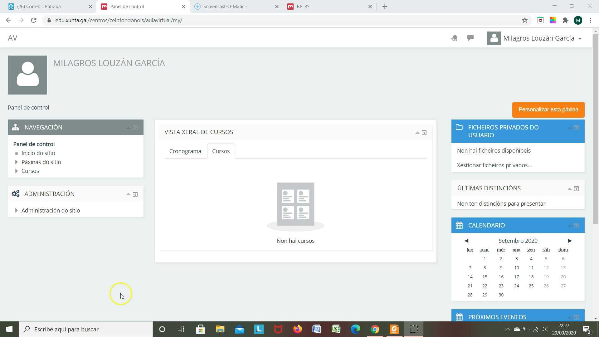 Como crear un curso e matricular usuarios
