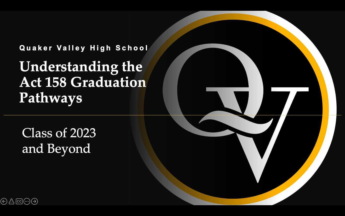 QVHS Act 158 Graduation Pathways Screencast