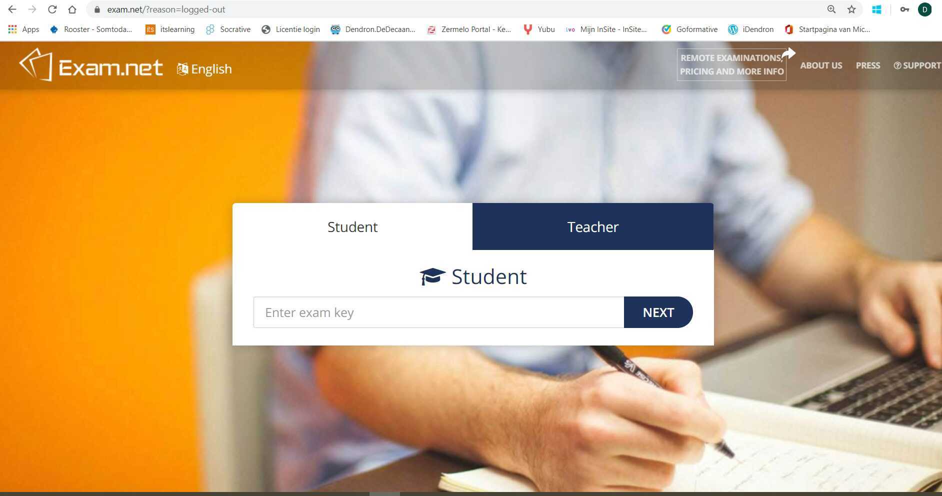 exam.net introductie en toets uploaden