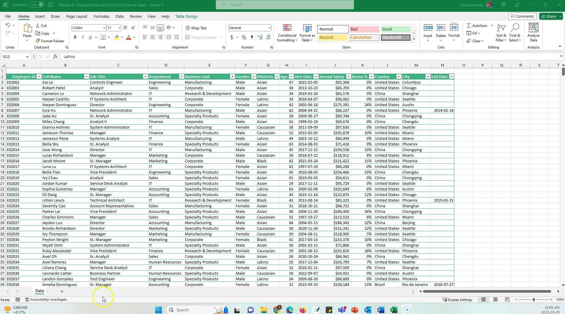 Pivot Table Tutorial