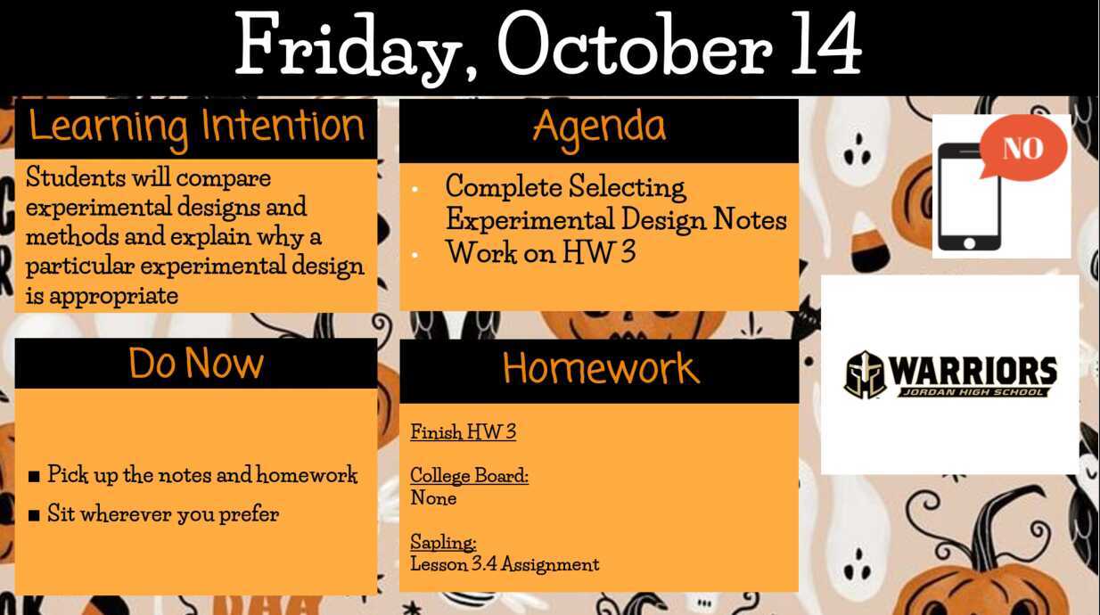 AP Statistics Unit 3 Lesson 4 Experimental Design