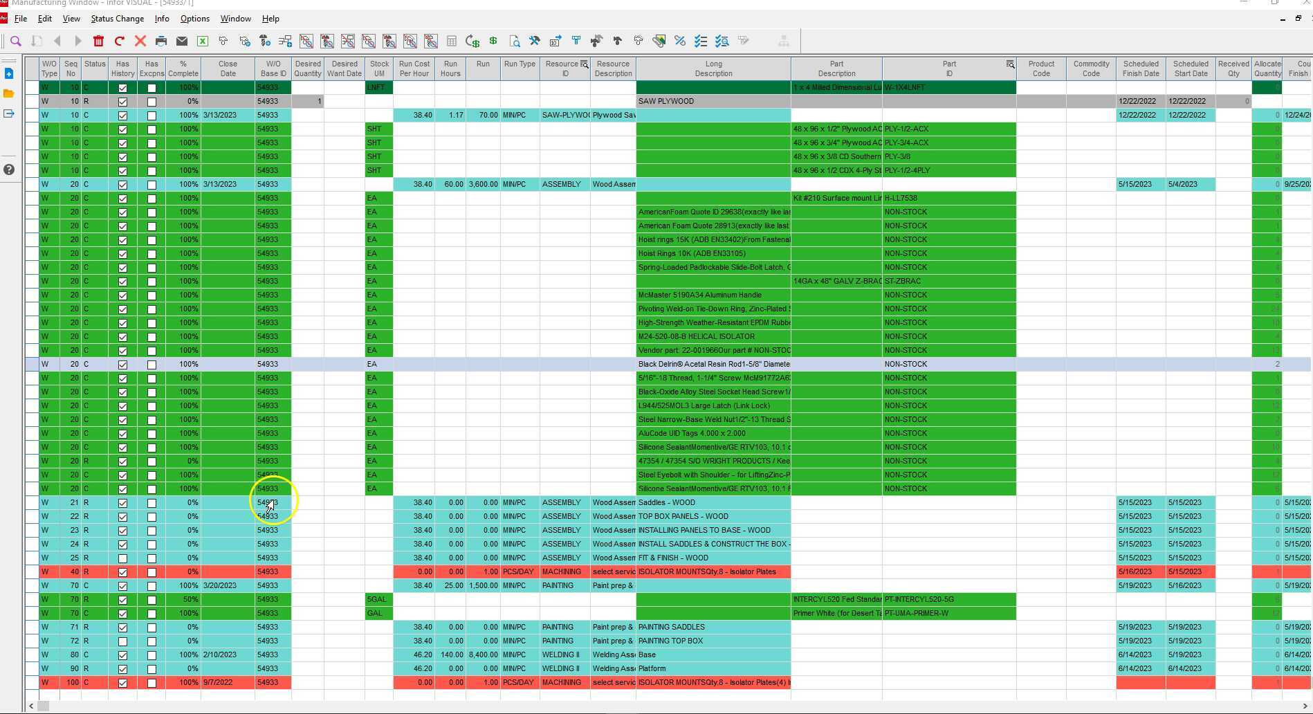 FIXING LABOR TICKET W/ QTY. 0