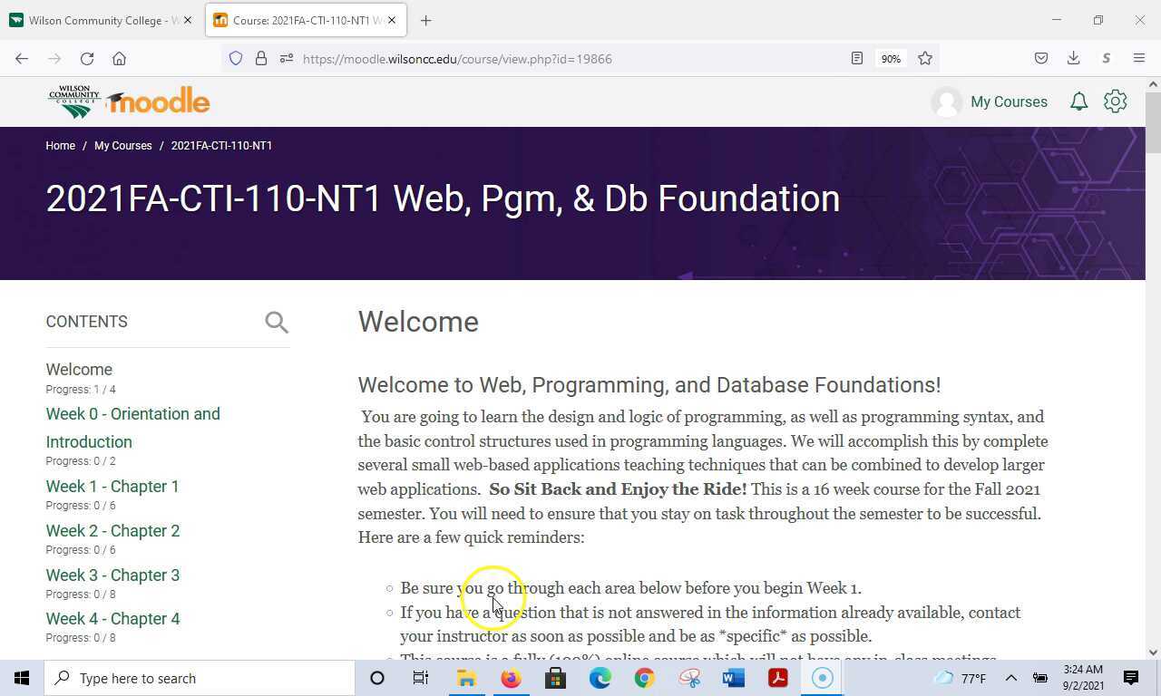 CTI110-FA21-XAMPP-Install