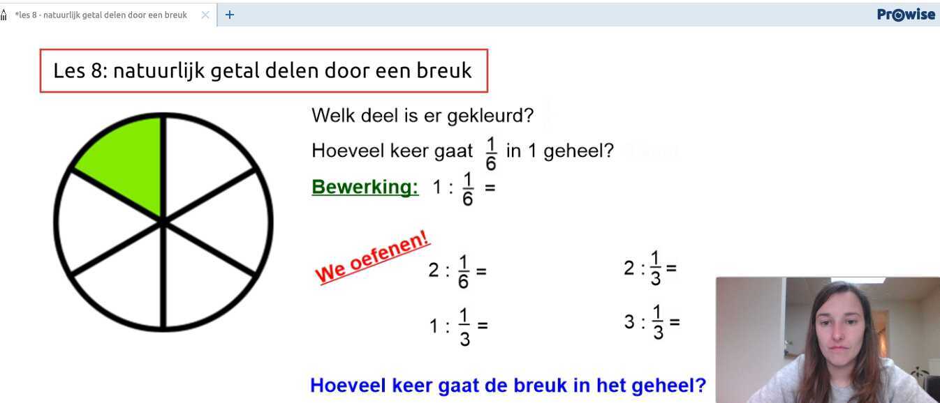 Blok 9 les 8 - natuurlijk getal delen door een breuk