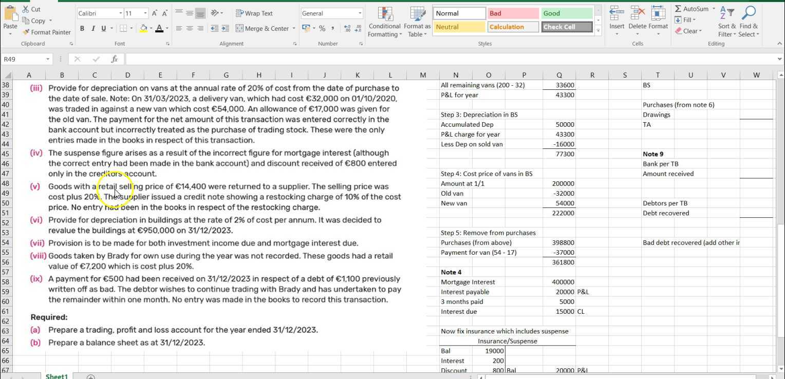 HL Q1 Page 133 part 2 - notes continued