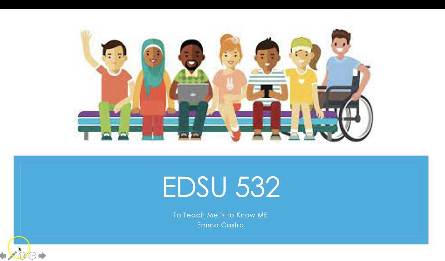 EDSU 532 Teach me is to Know ME