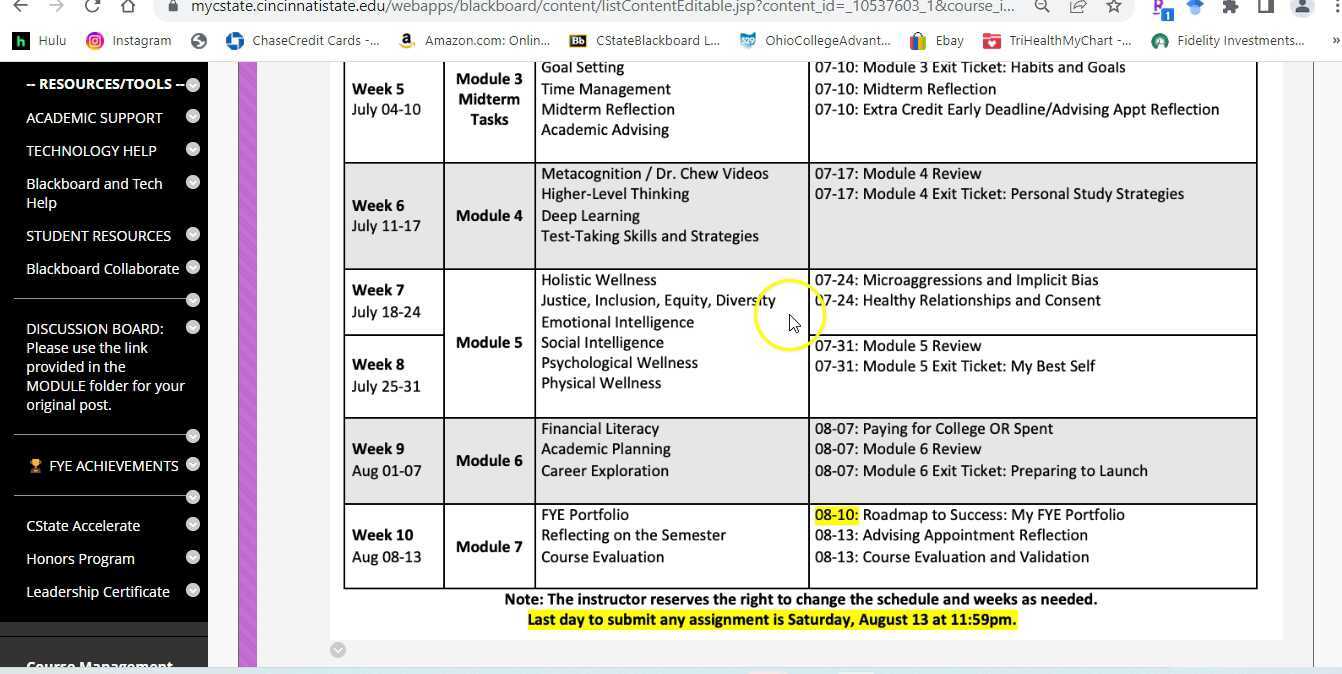 An overview of the Week 7 assignments (Module 5)