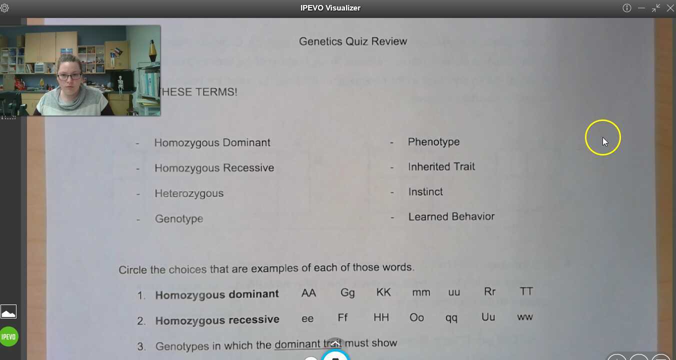 Genetics Quiz Review