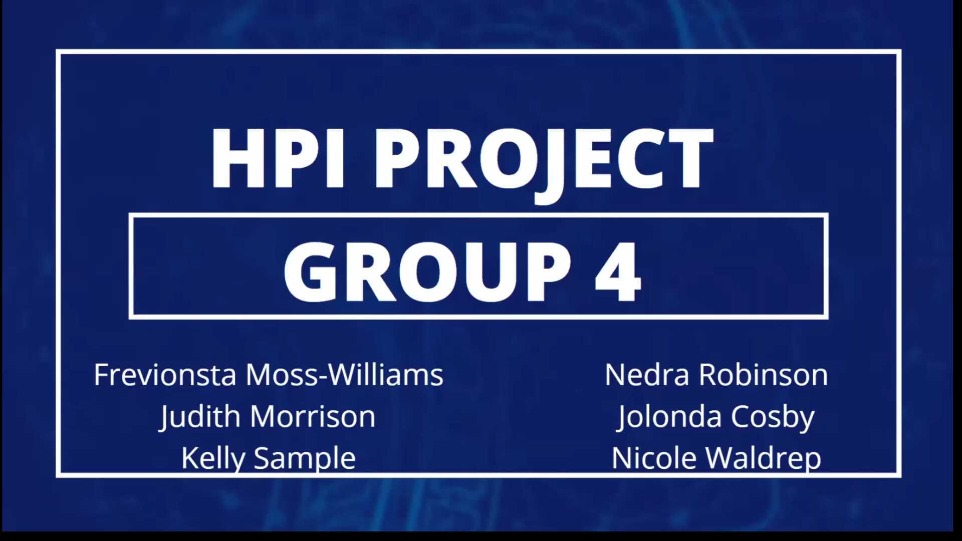 Group 4 Final HPI Video