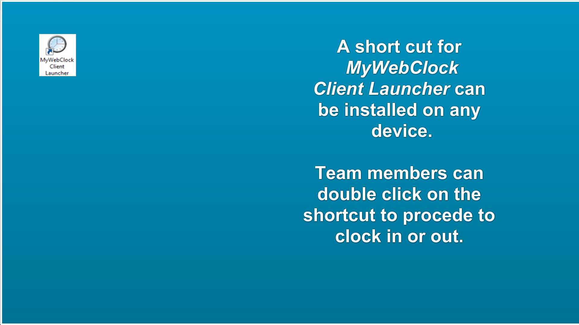 WebClock Client Launcher 1
