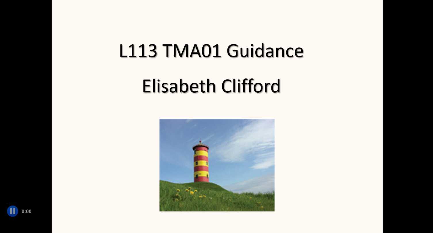 L113 23J TMA01 Guidance