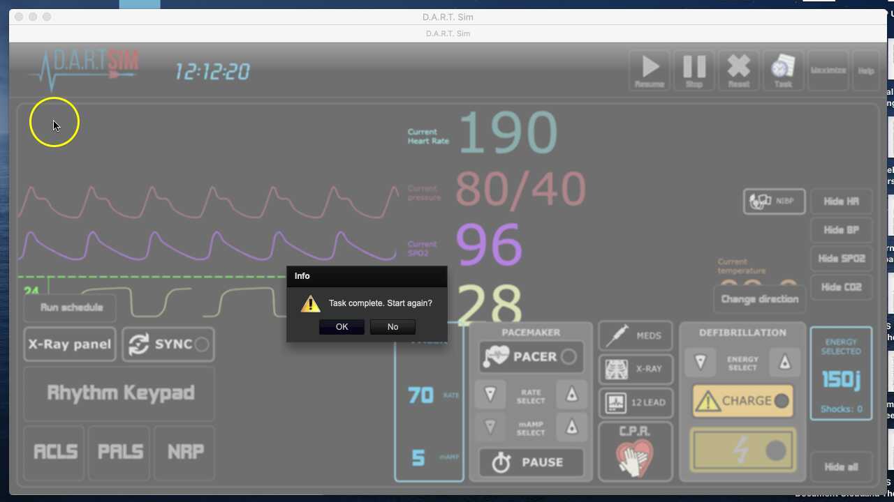 Dynamic Cardiology Scenarios