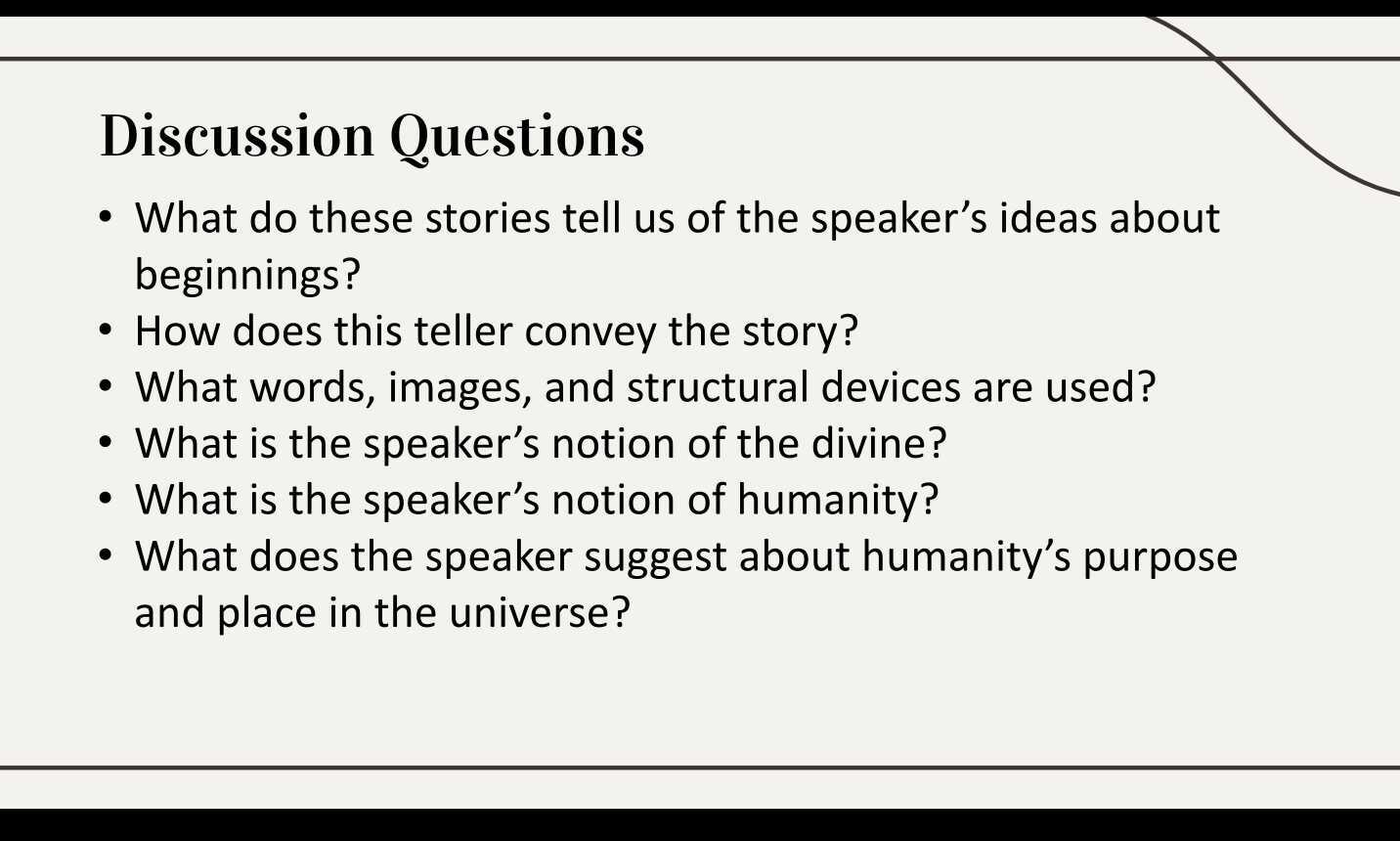 Thinking Critically about the Creation Stories