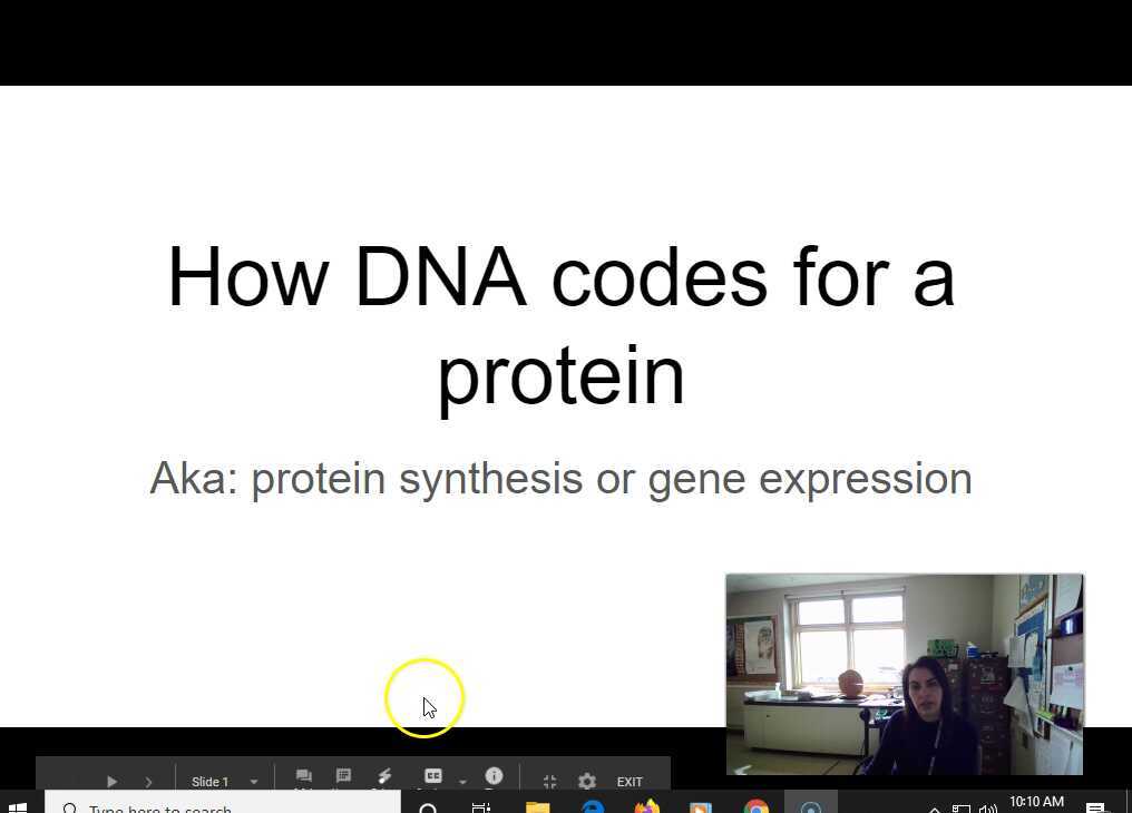 How DNA codes for proteins