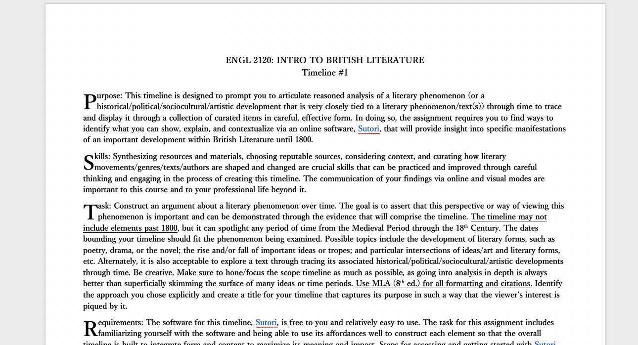 Timeline #1 Overview & Getting Started/Copying a Template in Sutori