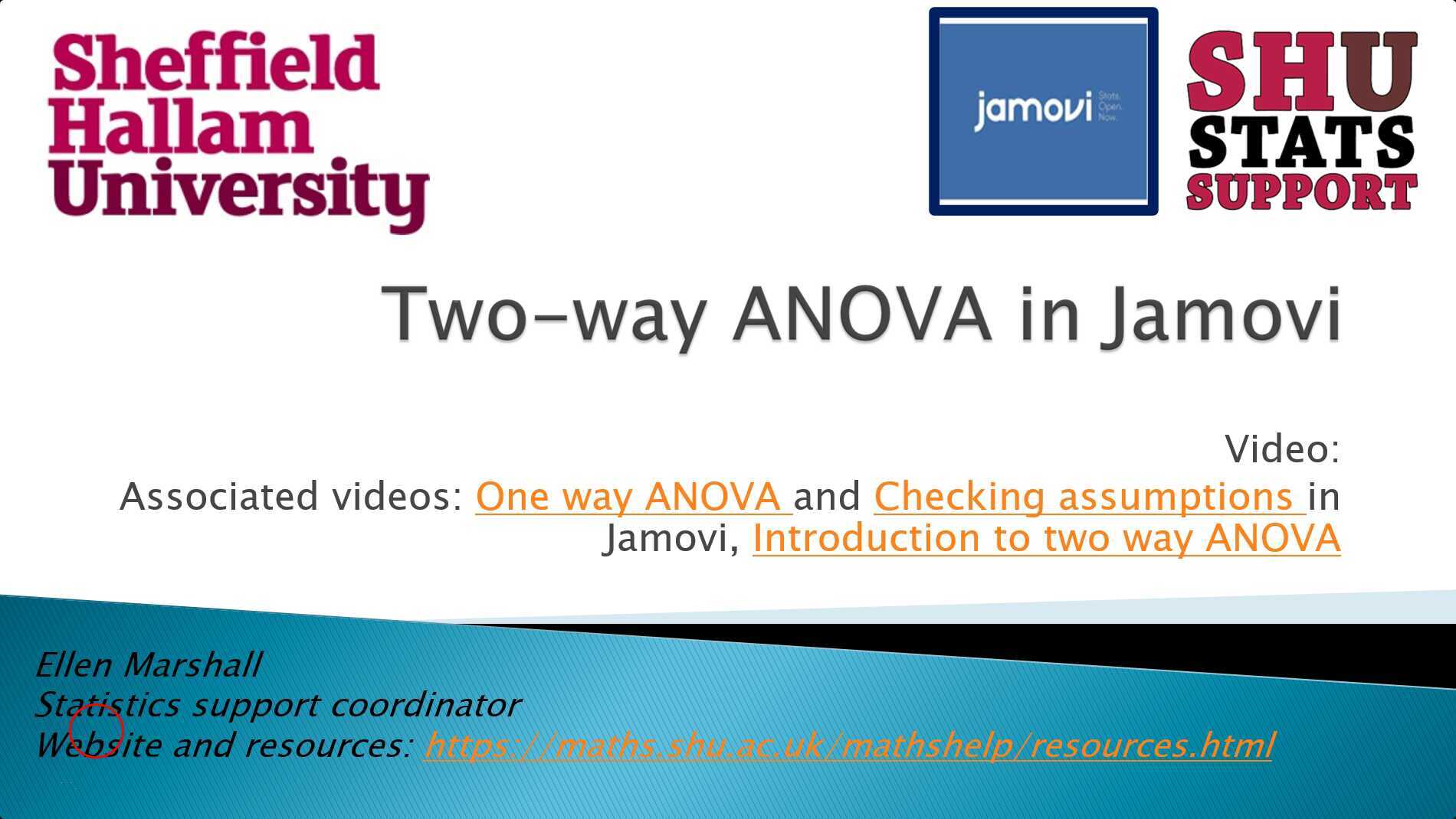 Two way ANOVA in Jamovi Part 2