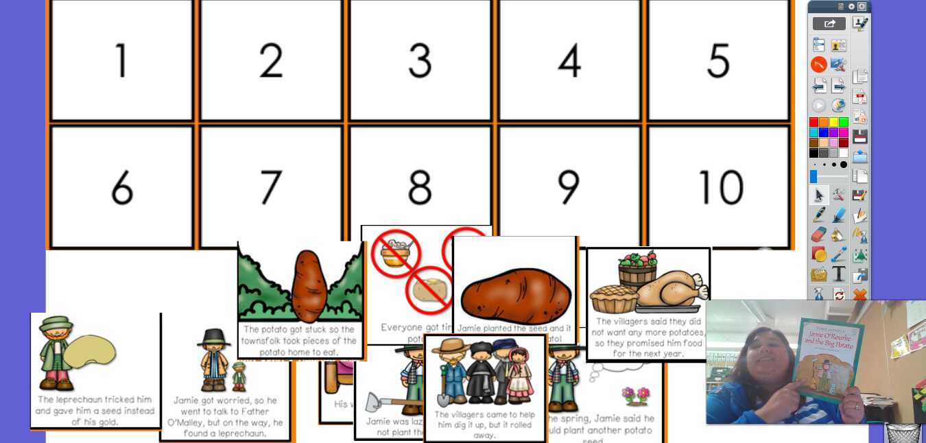 Jamie O'Rourke and the Big Potato- Retell