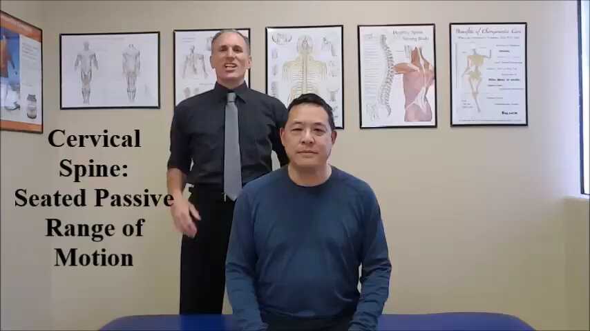 Cervical Spine Exam Passive Range of Motion - Seated